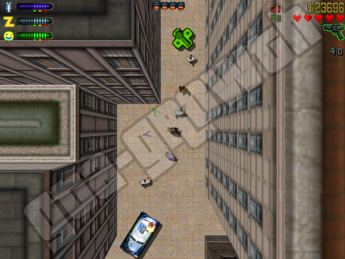 GTA-Growth > GTA 2 > Mapas > Armas e ítems > Distrito Central