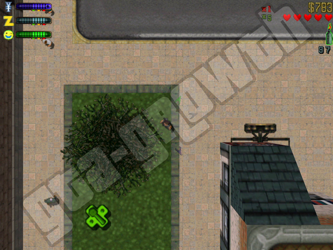 GTA-Growth > GTA 2 > Mapas > Armas e ítems > Distrito Central