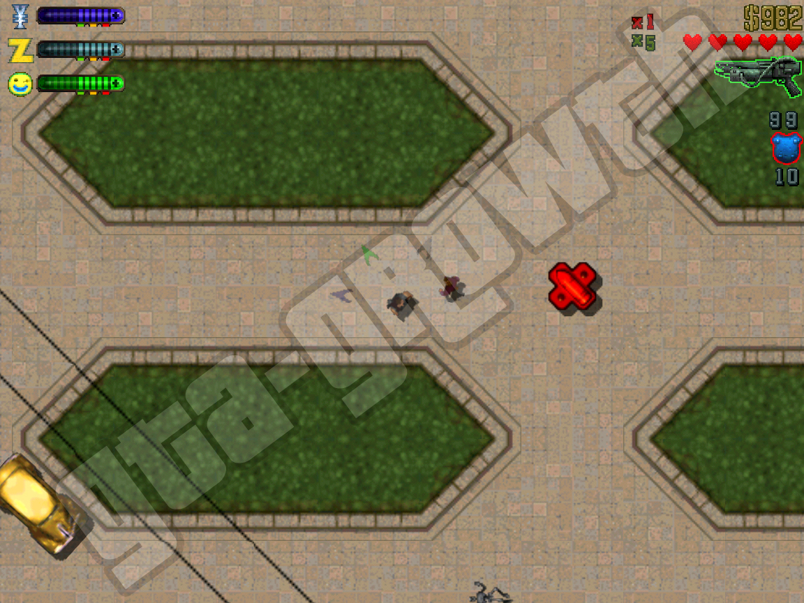 GTA-Growth > GTA 2 > Mapas > Armas e ítems > Distrito Central