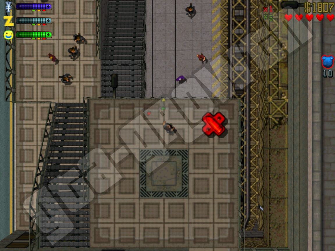 GTA-Growth > GTA 2 > Mapas > Armas e ítems > Distrito Central