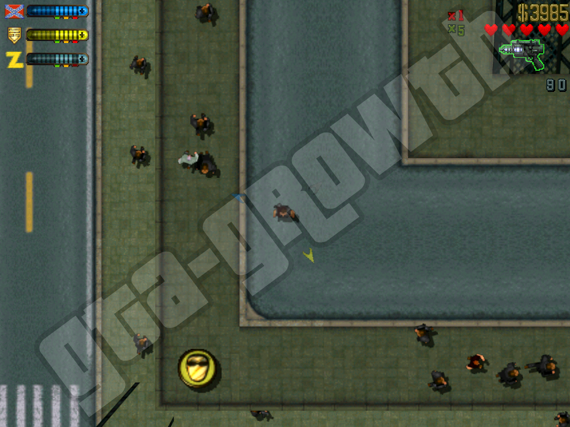 GTA-Growth > GTA 2 > Mapas > Armas e ítems > Distrito Residencial
