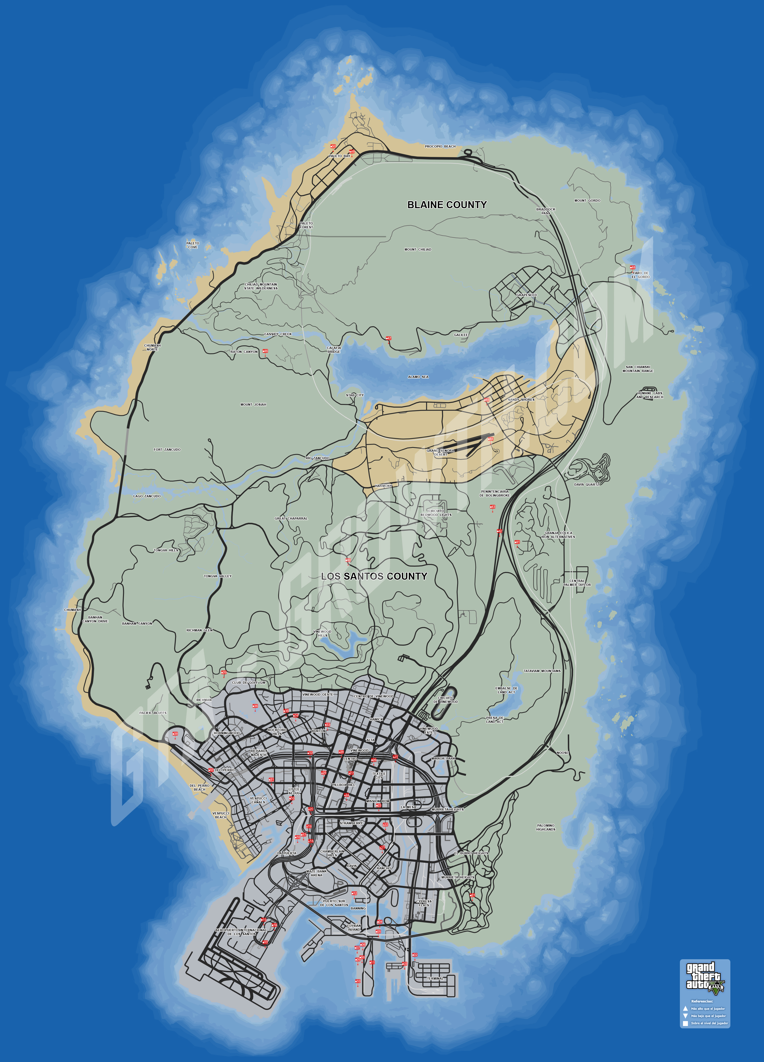 GTA-Growth > GTA V > Mapas > Saltos acrobáticos